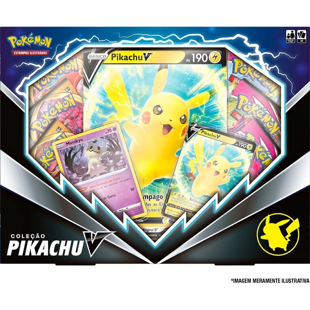 Linha Pokemon - Box Pikachu V Basic COPAG DA AMAZONIA - Ciatoy