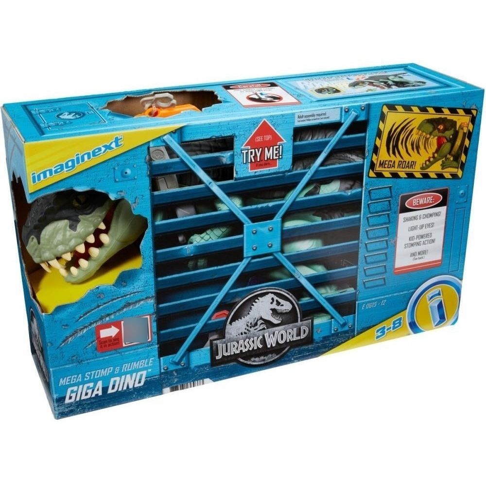 Boneco - Imaginext Jurassic World - Mega Stomp e Rumble Giga Dino ...