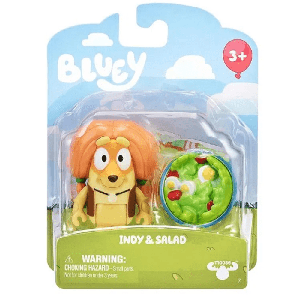 Figura Bluey Story - Starter Single Pack - Indy e Salad MATTEL - Ciatoy